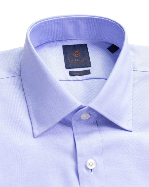 Gagliardi Sky End on End Easy Iron Shirt - Bortex Fine Tailoring
