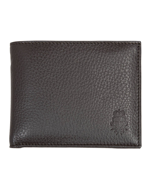 Gagliardi Wallet Brown Leather With Coin Pocket - Bortex Fine Tailoring