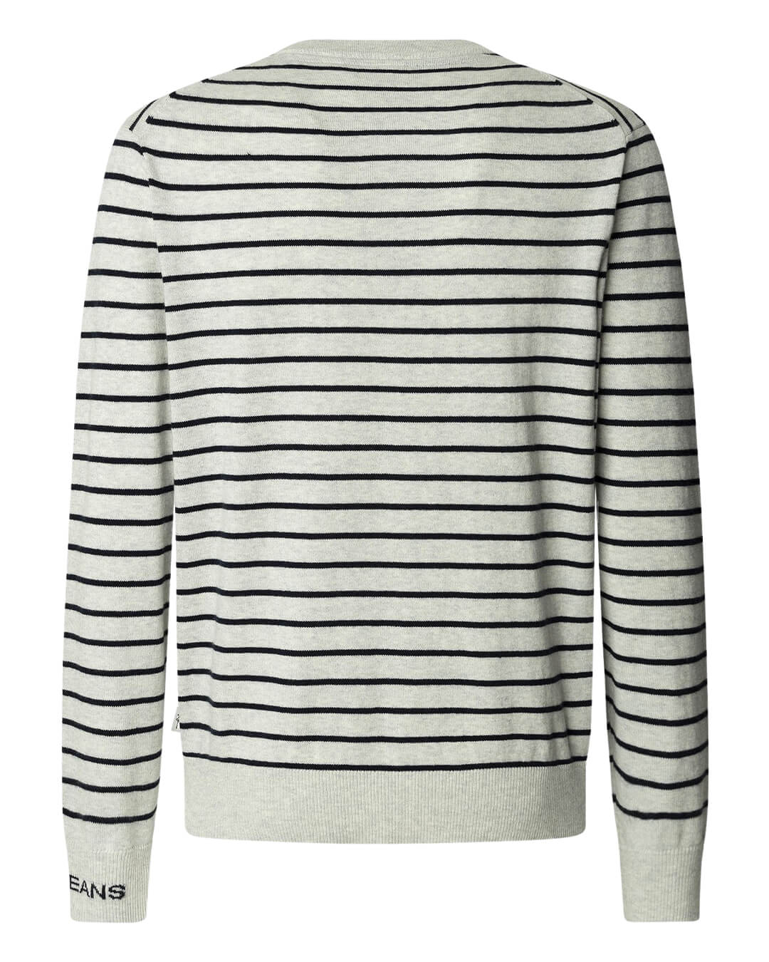 Pepe Jeans Light Grey Andre Stripes Jumper | Bortex - Bortex Fine Tailoring