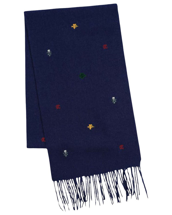 Polo Ralph Lauren Navy Multi Logo Scarf | Bortex - Bortex Fine Tailoring
