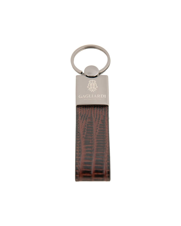 Gagliardi Imitation Snake Skin Leather Brown Key Fob | Bortex - Bortex ...